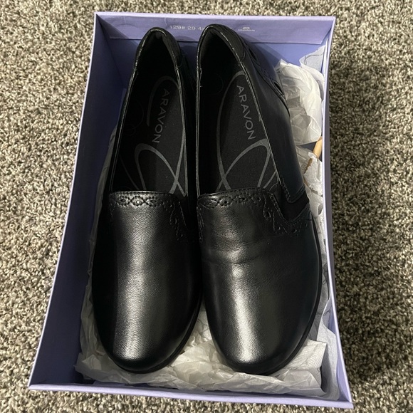 Aravon | Shoes | New Aravon Black Adalynar Loafers Flats 4 | Poshmark
